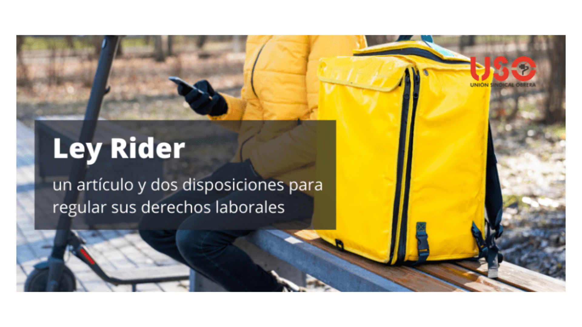 Un artículo y dos disposiciones para regular los derechos de los riders ...